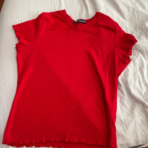 Brandy Melville | Tops | Brandy Melville Red Top | Poshmark